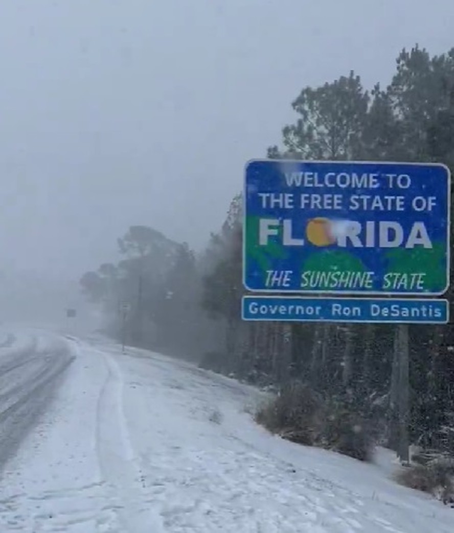 Neve na Flórida? Tempestade de inverno histórica atinge Sul dos EUA ...