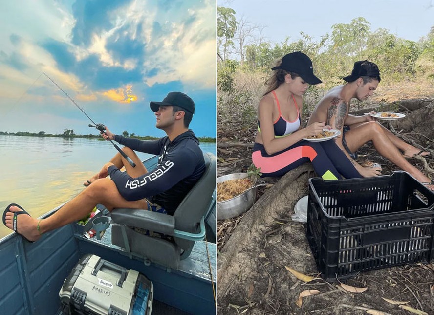 Luan Santana leva a noiva para conhecer o Pantanal