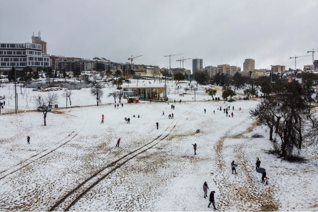 Tempestade de inverno Elpis cobre Jerusalém de neve; veja fotos | Clima ...