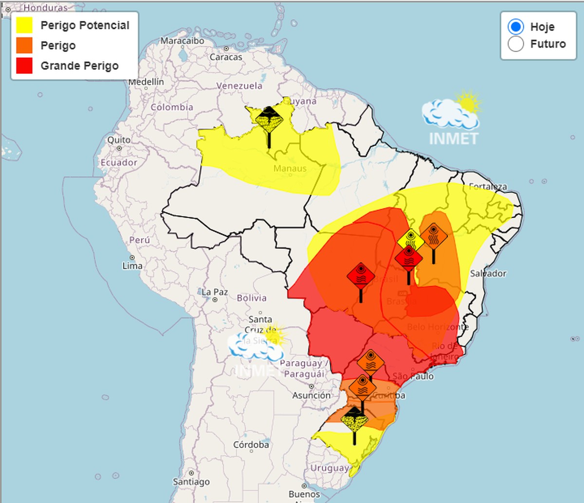 Atual onda de calor no Brasil deve atingir seu pico neste domingo, com ...