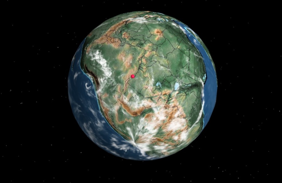 Mapa interativo mostra onde estava sua cidade há milhões de anos, no ...